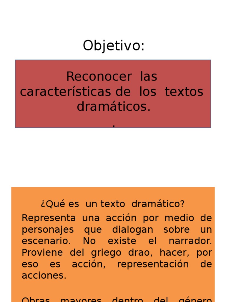 Ppt textos dramáticos
