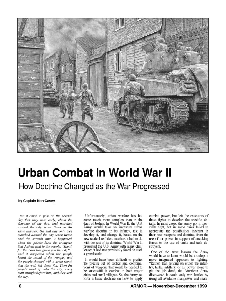 Urban Warfare Evolution in WWII | PDF | Urban Warfare | Tanks
