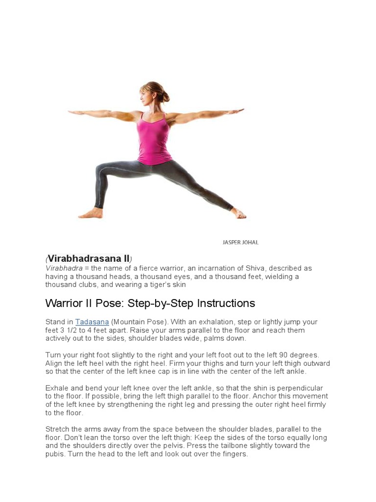 Warrior II Pose: Step-by-Step Guide | PDF | Religion & Spirituality