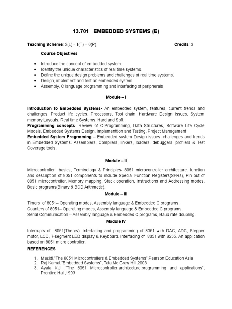 Embedded Systems for Engineers | PDF | Embedded System | Microcontroller