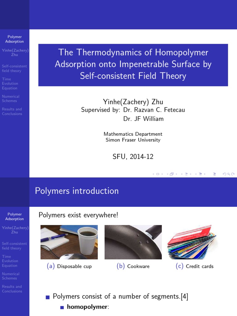 Polymer Adsorption by SCF | PDF | Adsorption | Chemistry