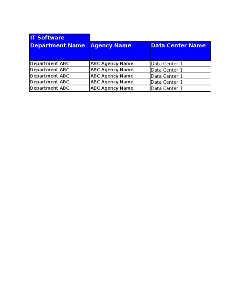 Final Inventory Baseline Template | PDF | Data Center | Virtualization