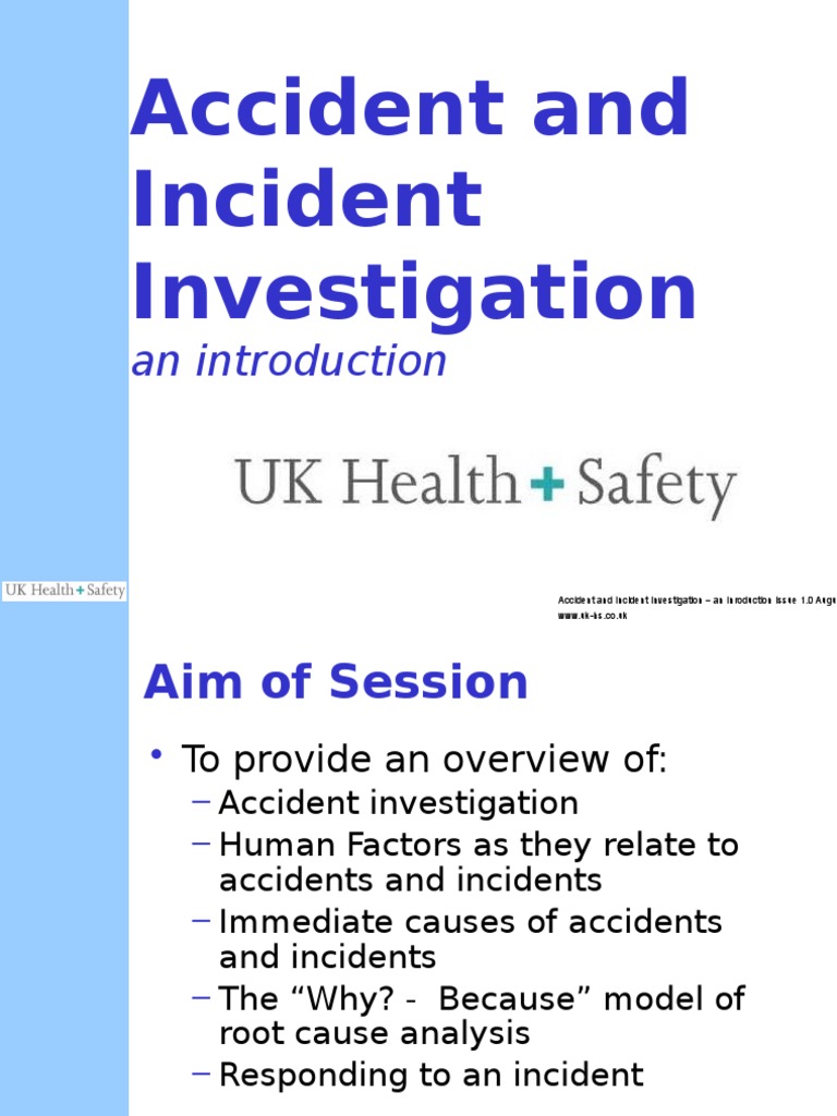 Accident Investigation Overview Guide | PDF
