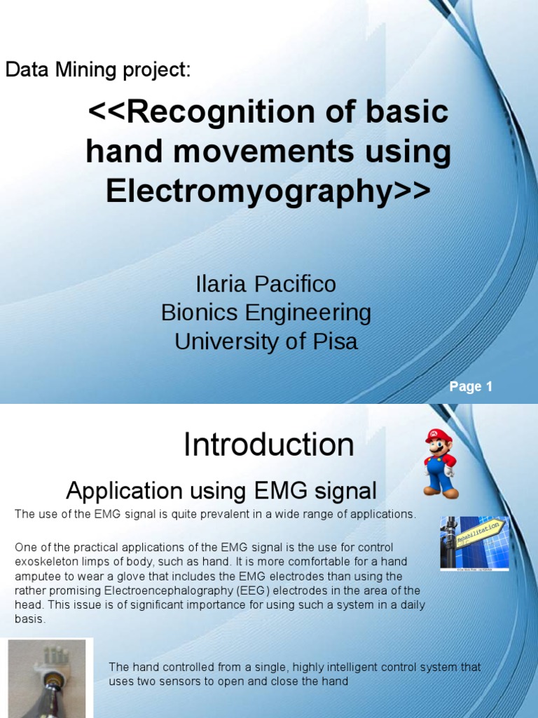 EMG-Based Hand Movement Recognition | PDF | Electromyography ...