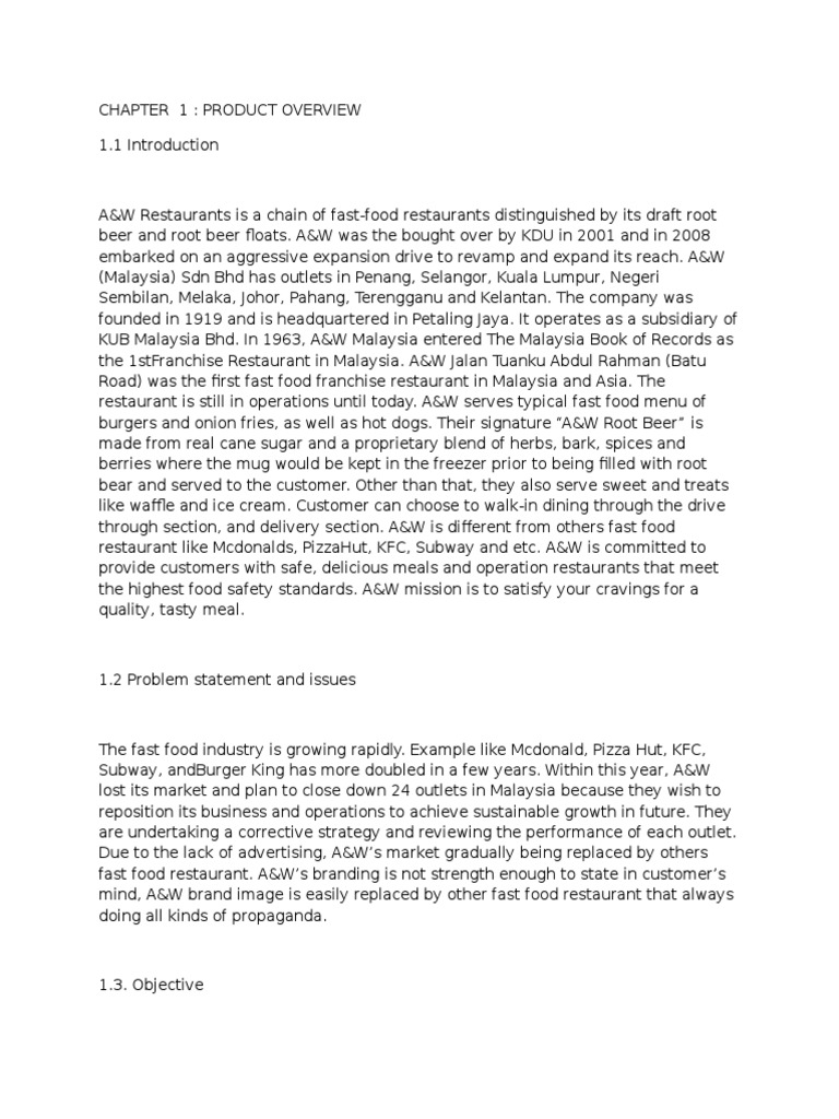 Overview Fast Food | PDF | Fast Food Restaurants | Hamburgers