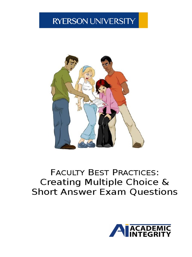 Guidelines for Developing Effective Multiple Choice and Short Answer ...