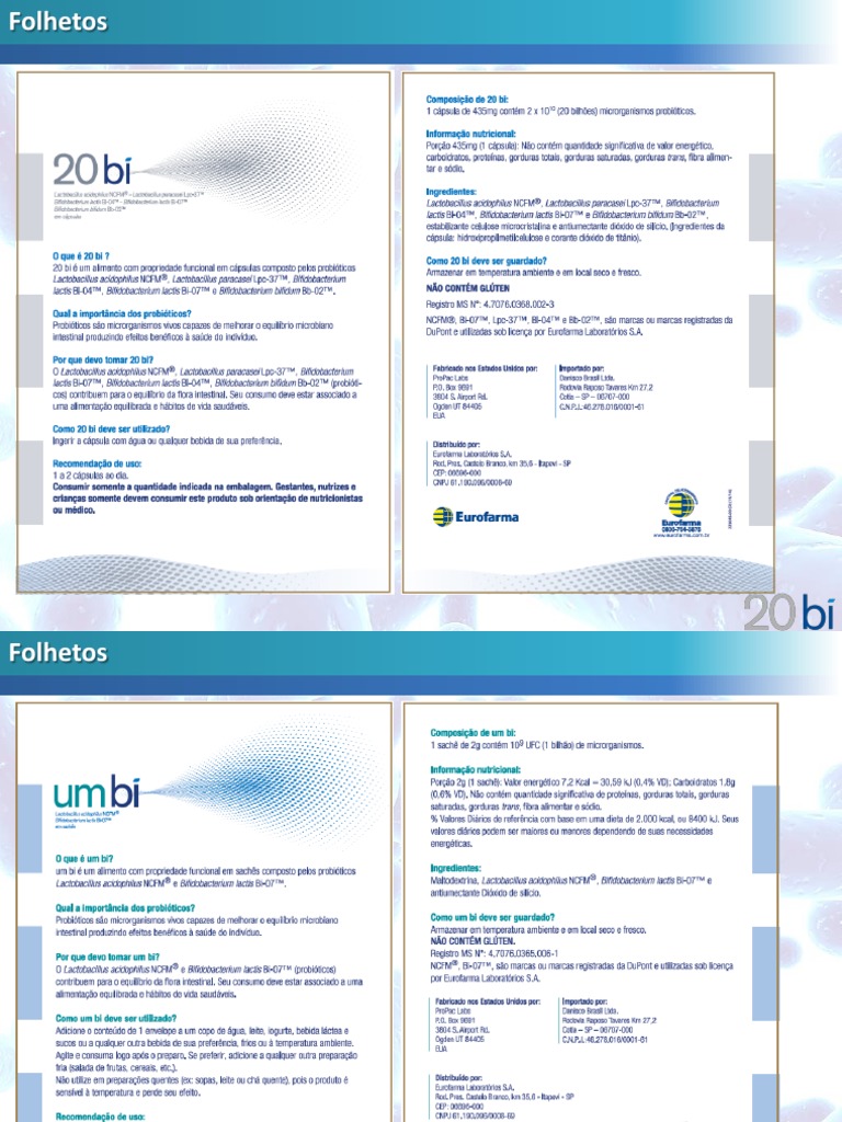 20 Bi Bula Profissional Eurofarma | PDF