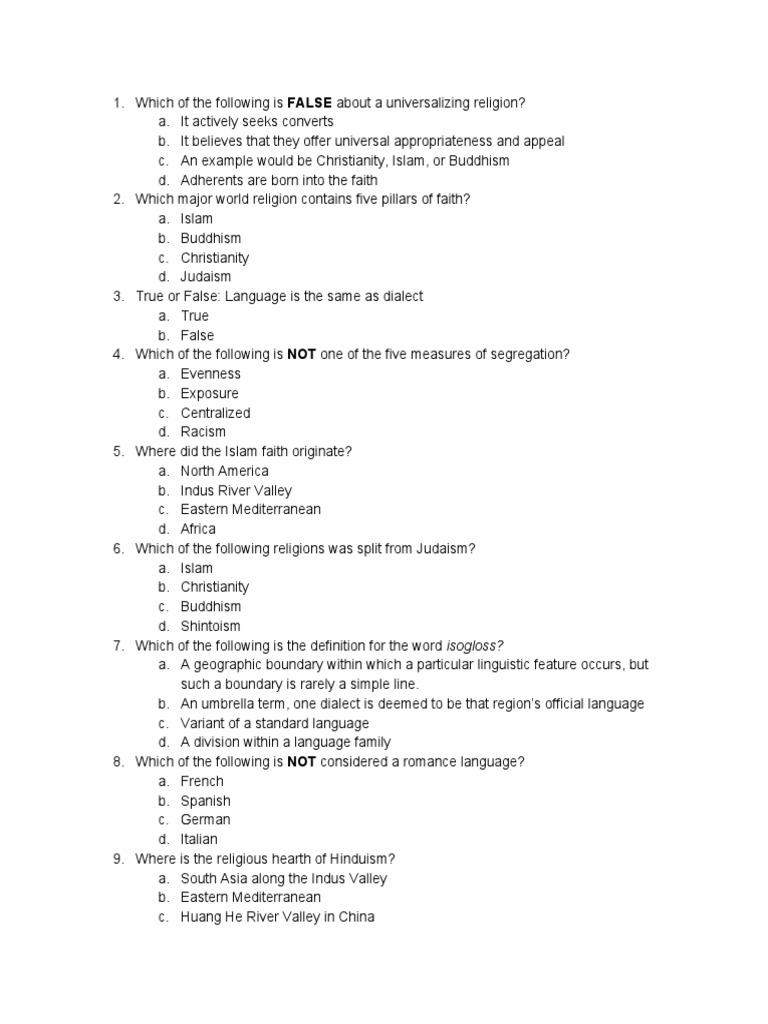 Unit 3 Culturepracticequiz | PDF