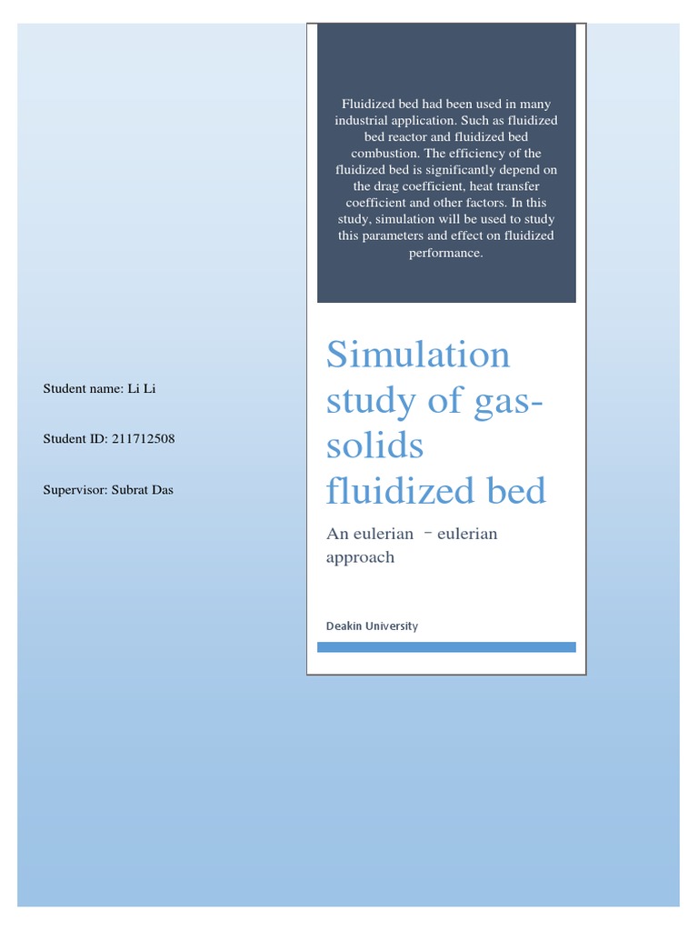 LI Thesis PDF | PDF | Computational Fluid Dynamics | Fluidization