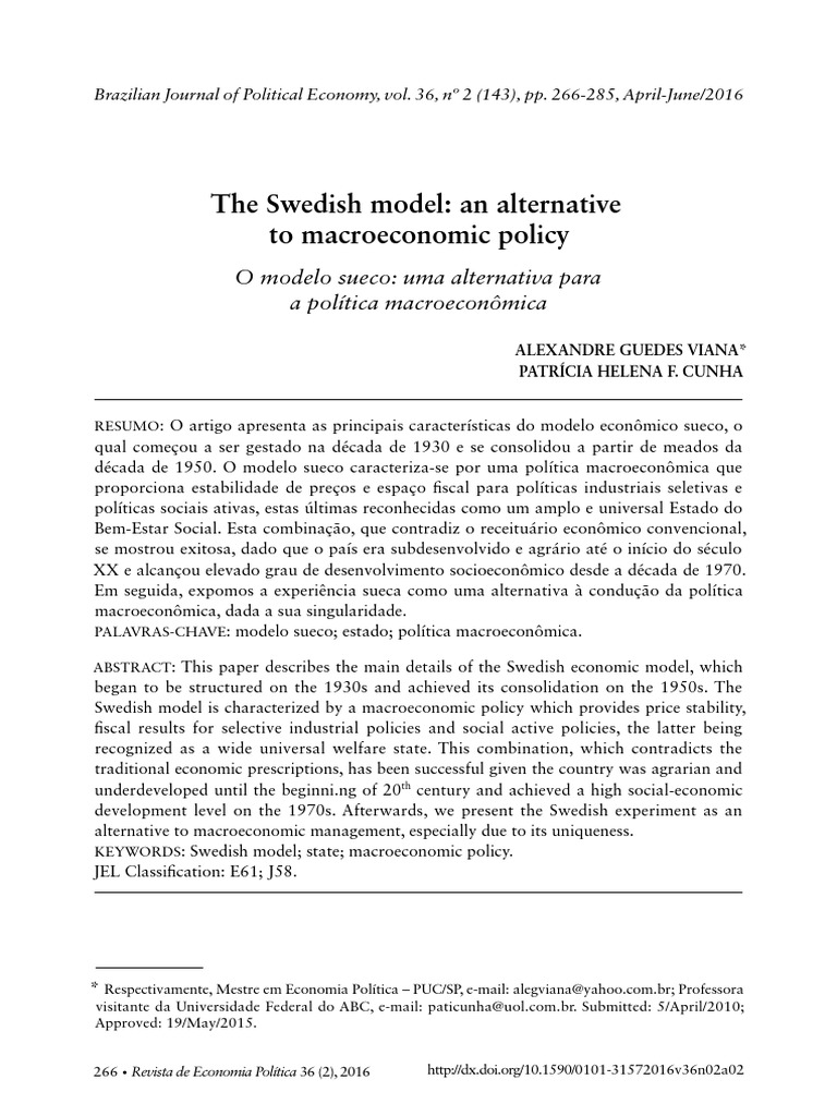 The Swedish Model | PDF