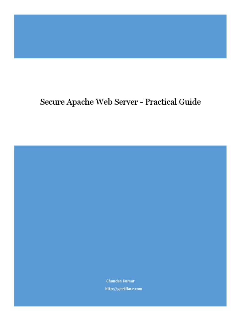 Secure Apache Web Server - Practical Guide: Chandan Kumar | PDF | Transport Layer Security ...