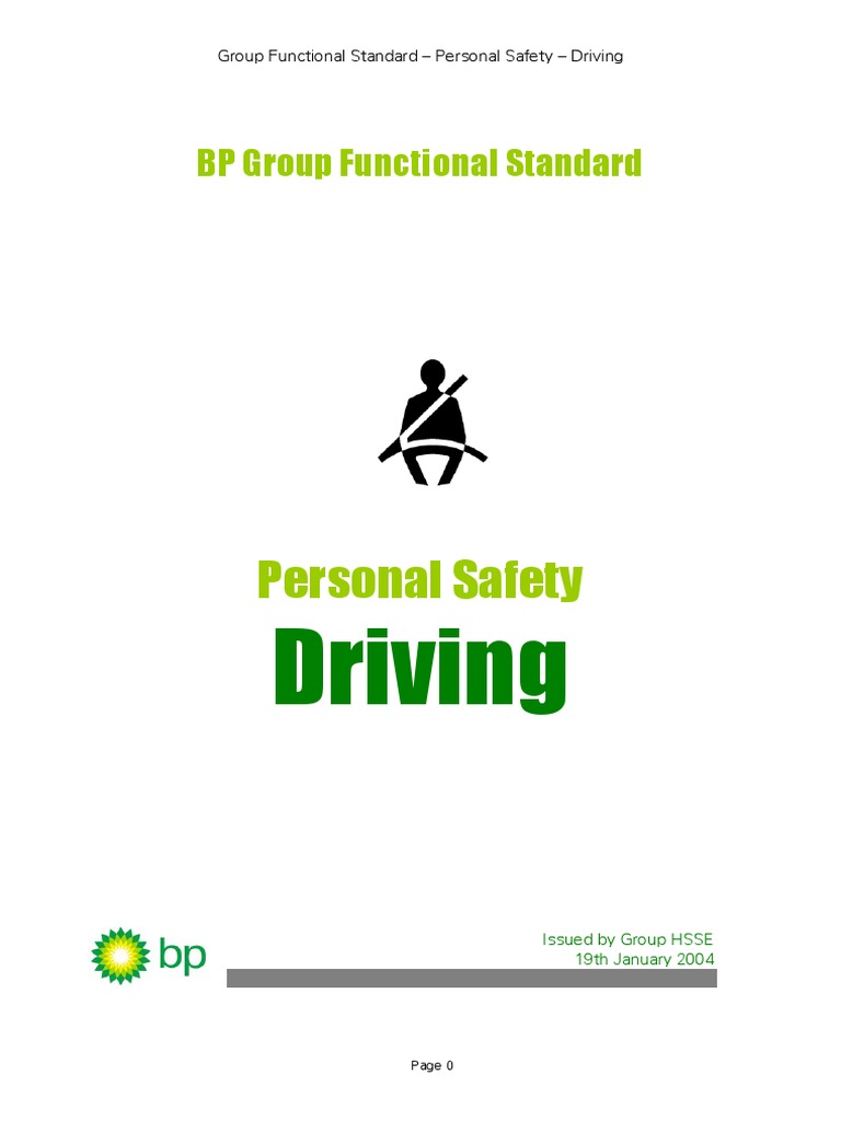 Implementing a Comprehensive Driving Safety Standard to Reduce Risk and ...