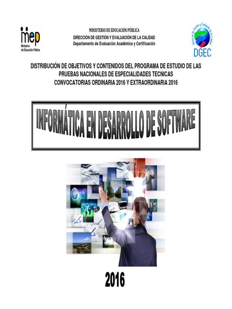 Informatica en Desarrollo Del Software | PDF | Objeto (informática ...