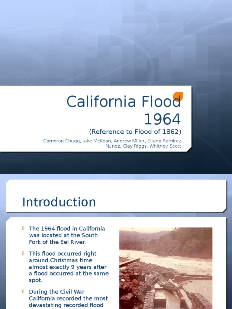 California Floods 1862 and 1964 | PDF | Flood | Stream