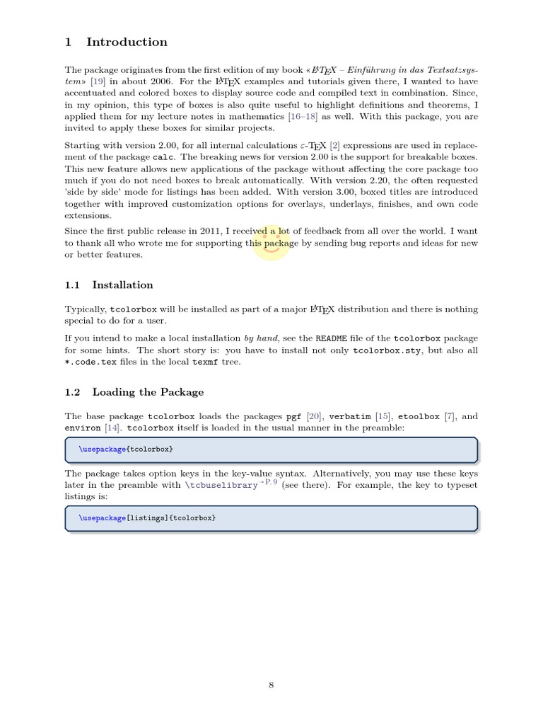 Tcolorbox 01 A | PDF | Te X | Computer Programming