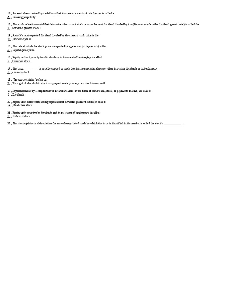 8 Edit Finance Corporate Finance | PDF | Preferred Stock | Dividend