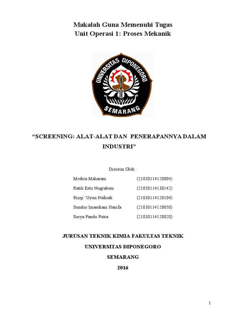 Screening Alat | PDF