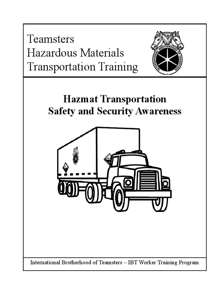 Hazmat Transportation & Security Awareness Training | PDF | Dangerous ...