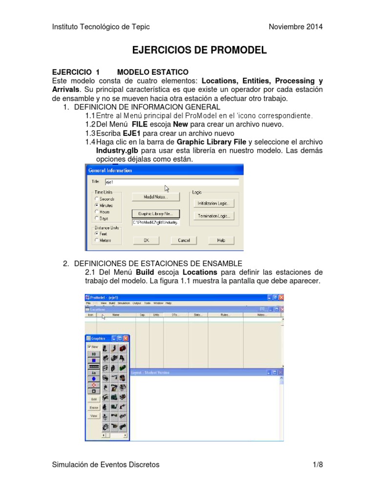 Ejercicios de Promodel PDF | Descargar gratis PDF | Point and Click ...