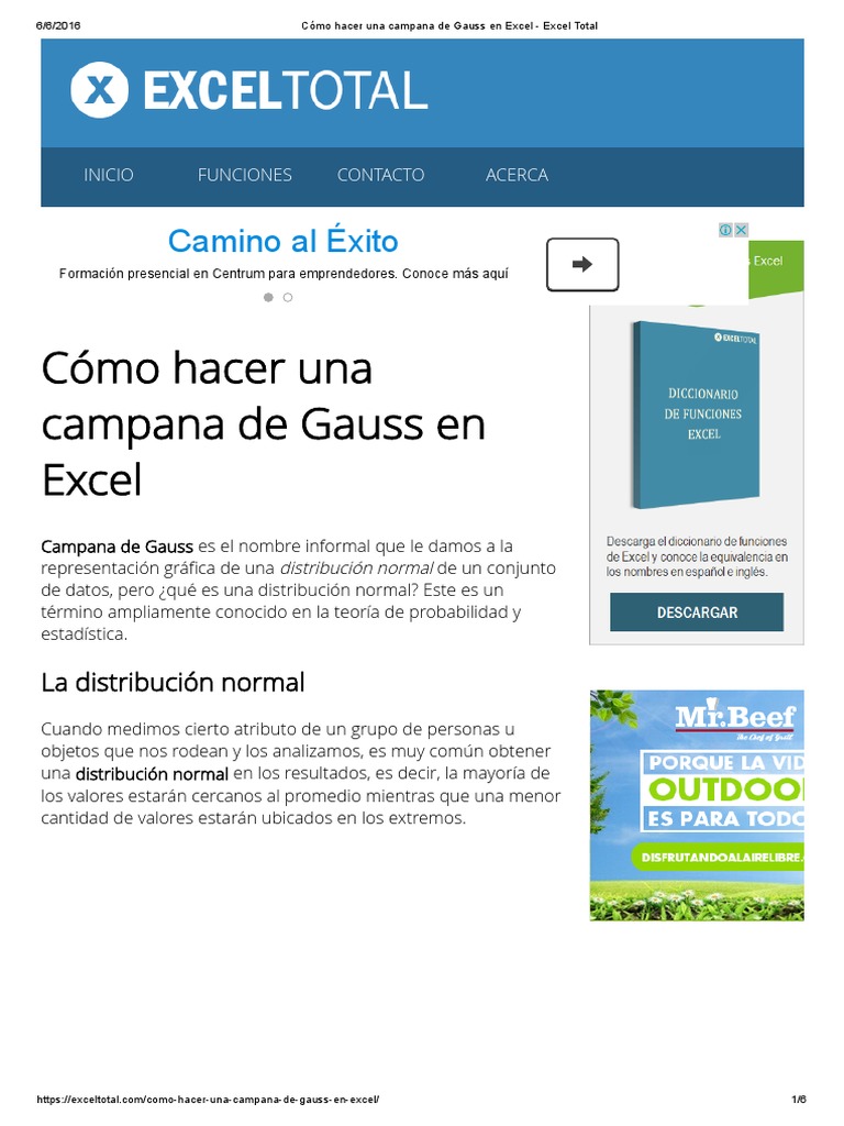 Calcular Campana De Gauss En Excel - Catalog Library