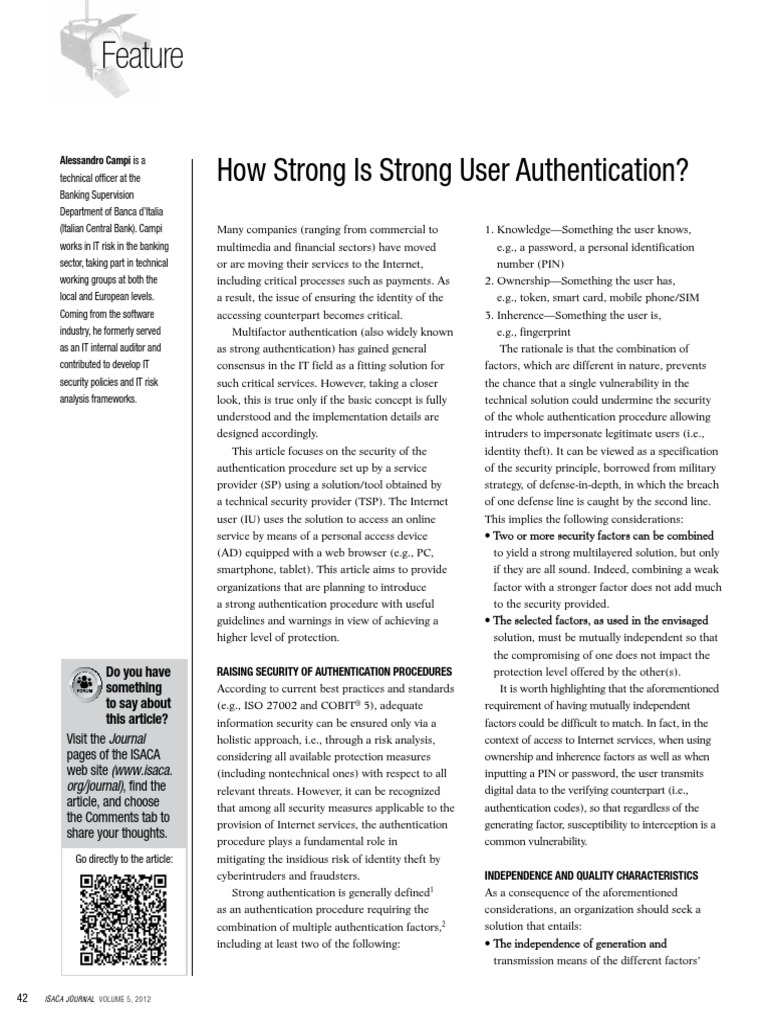 How Strong Is Strong | PDF | Authentication | Password