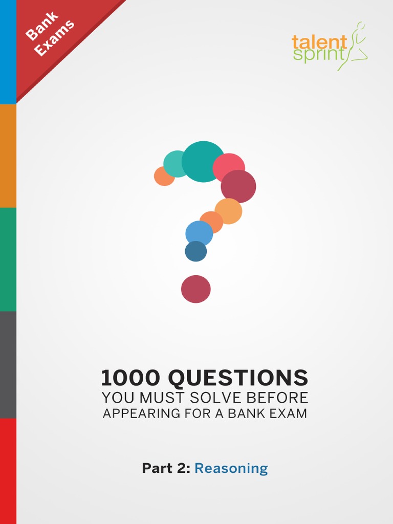 Reasoning Question Bank For IBPS | PDF | Blue | Consonant