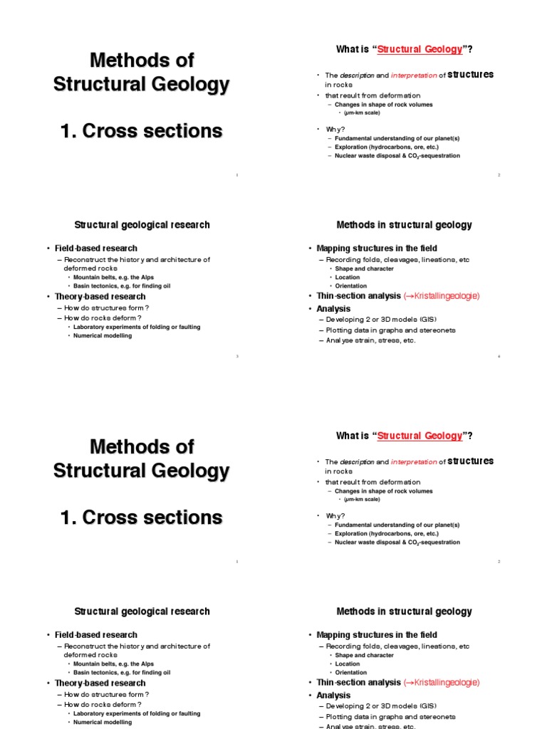 Methods of Structural Geology | PDF | Structural Geology | Geology