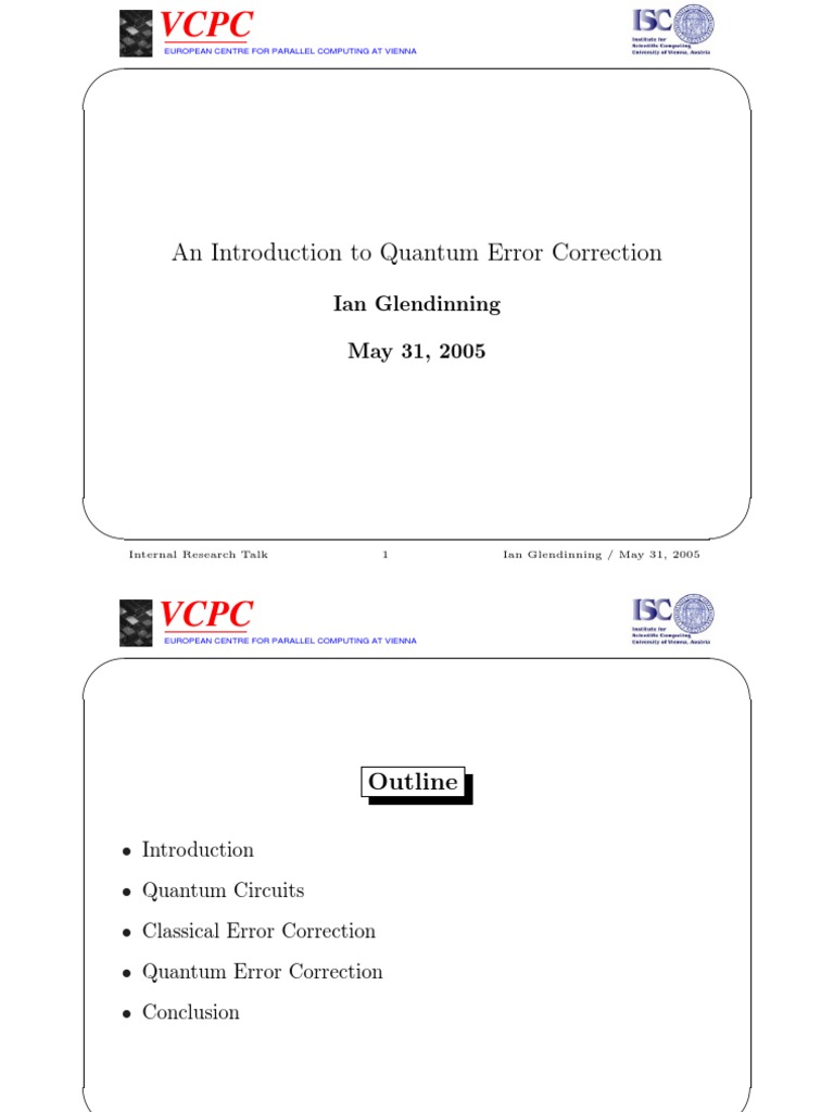 Quantum Error Correction Overview | PDF | Quantum Computing | Quantum ...