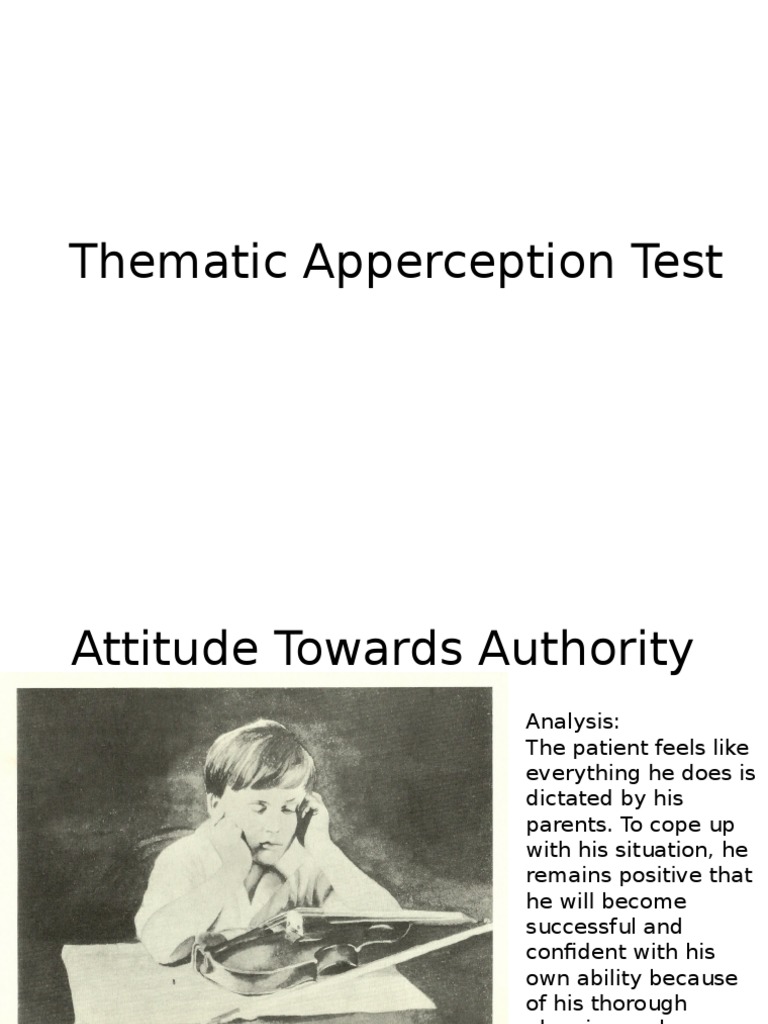 Thematic Apperception Test | Download Free PDF | Loneliness | Attitude ...