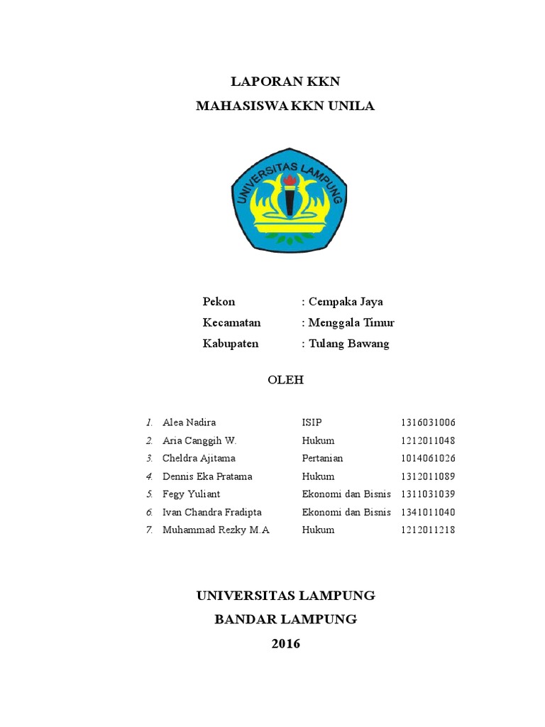 Cover Laporan KKN | PDF