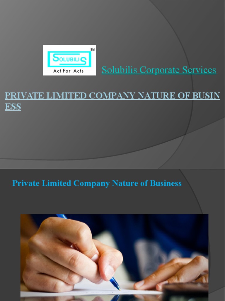 Nature of Business for Private Companies | PDF | Companies | Partnership