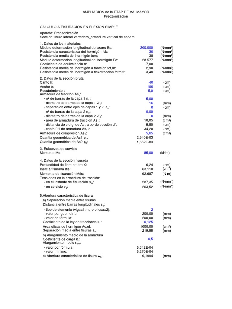 Fisuración EHE - 08 PDF | PDF | Doblar | Masa
