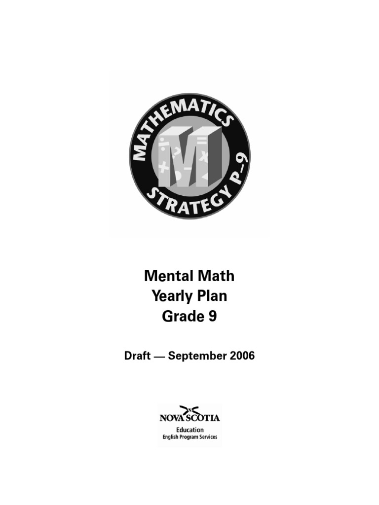 Mental Math Grade 9 | PDF | Fraction (Mathematics) | Numbers