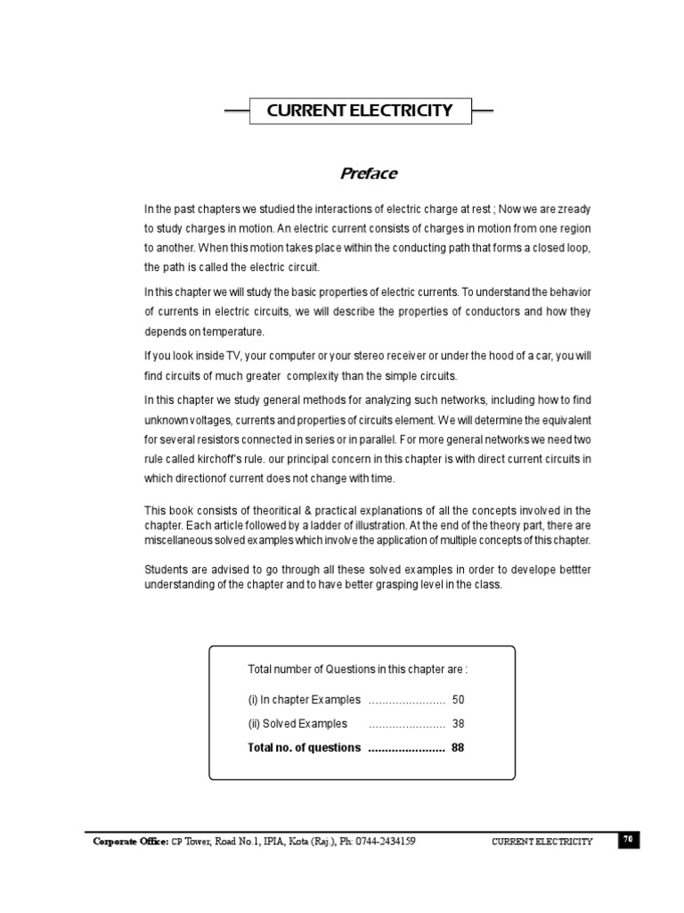 Electric Current | PDF | Electrical Resistivity And Conductivity ...