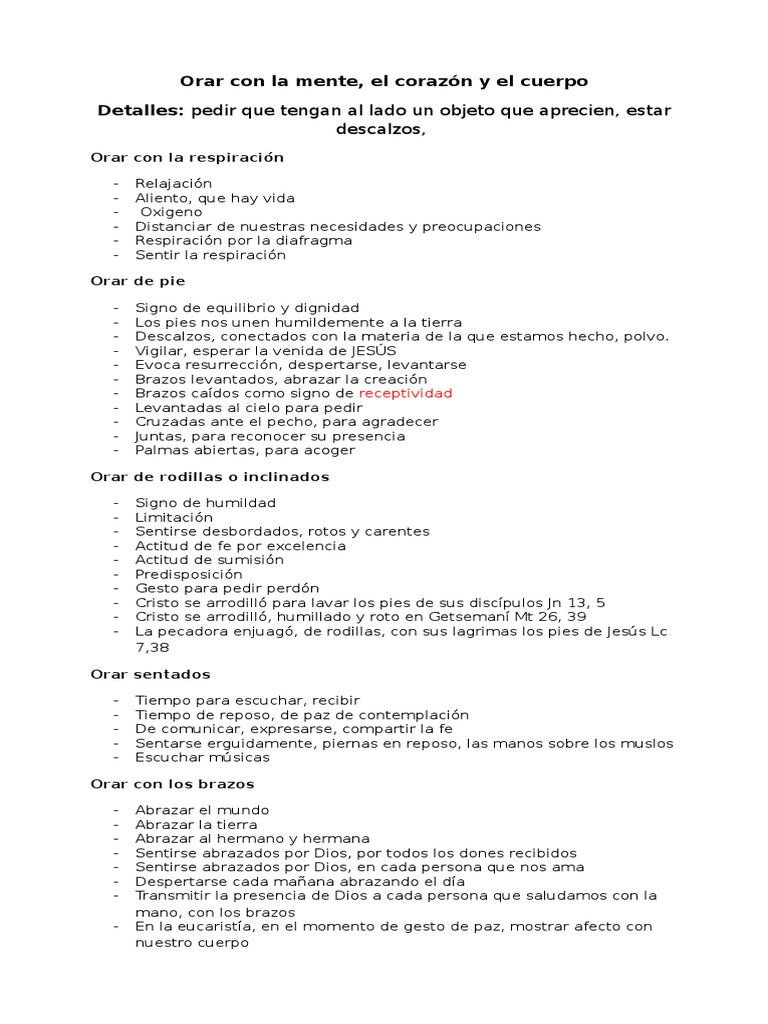 Orar Con La Mente | PDF | Oración | Creencia religiosa y doctrina