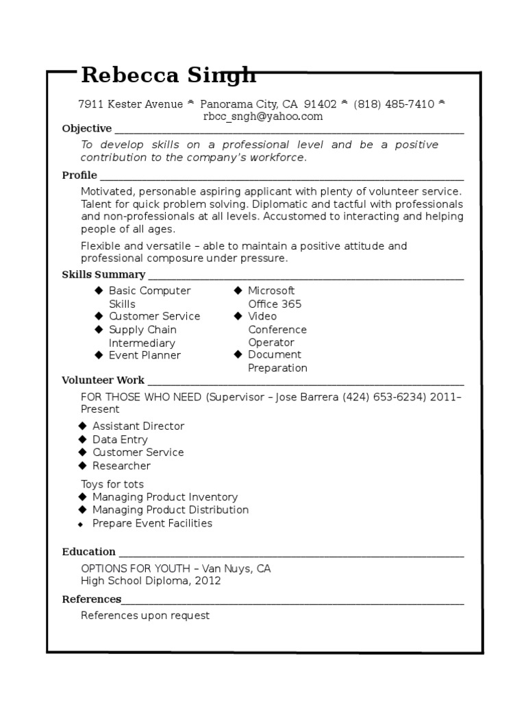 Rebecca S Resume | PDF