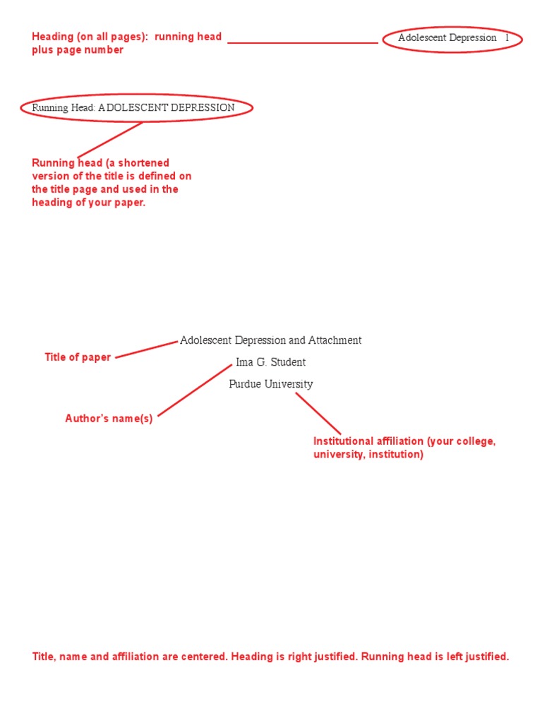 APA OWL Sample Literature Review | PDF | Attachment Theory | Adolescence
