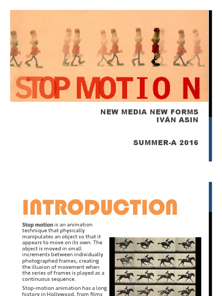 Stop Motion Presentation PDF | PDF | Animation | Computing And ...