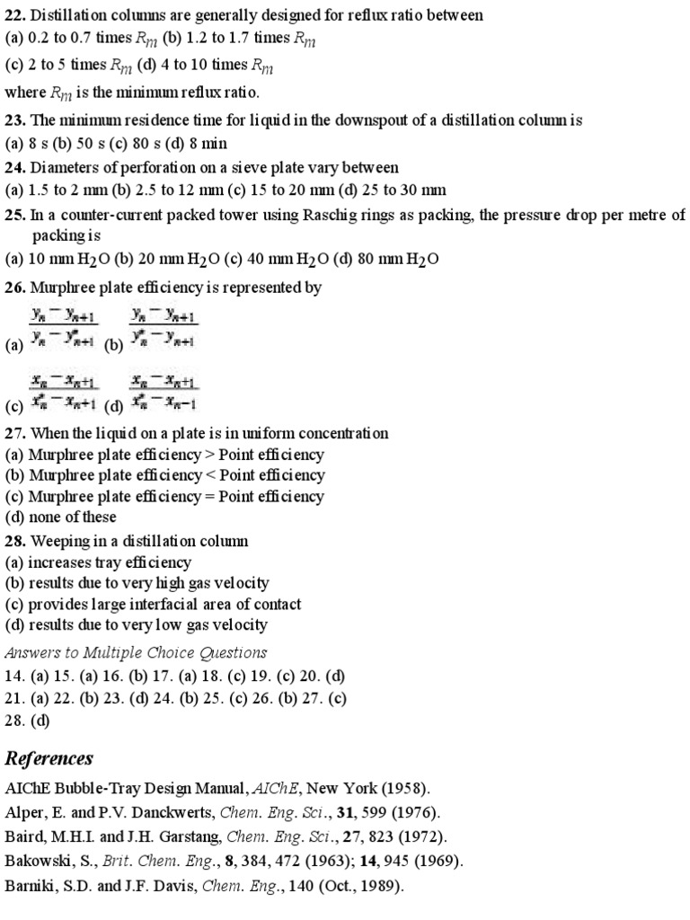Mass Transfer. Principles and Operations Cap 7 | PDF | Solubility | Solution
