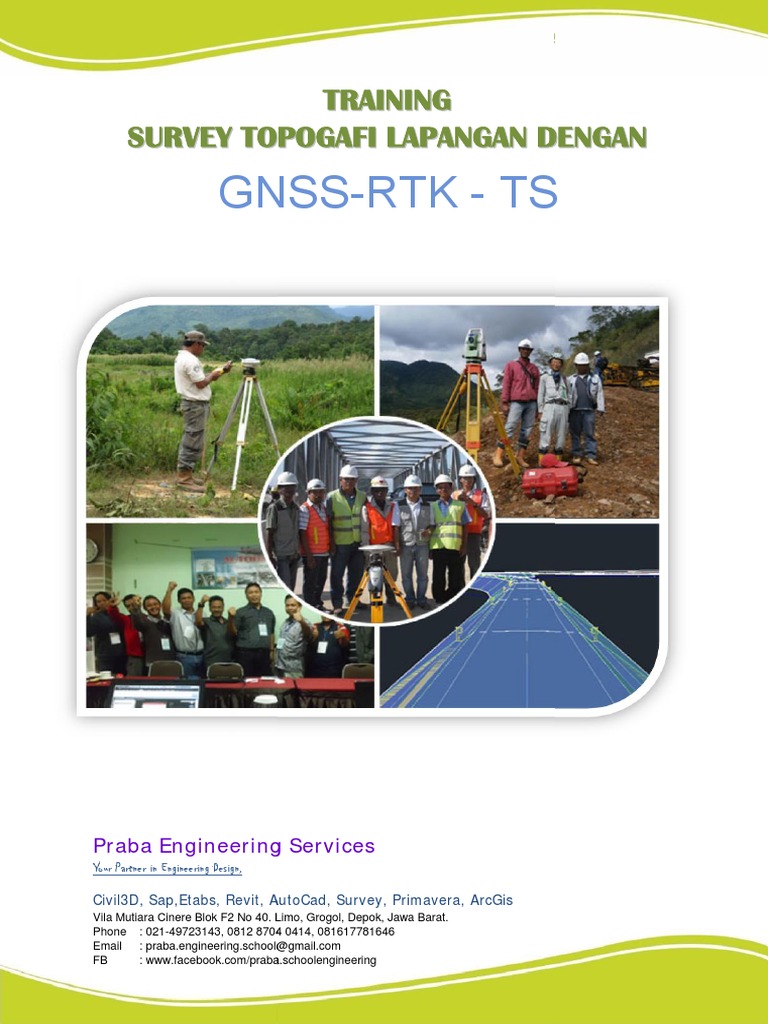 Materi Training Topografi, GNSS, RTK, GPS, TS Dan Data Processing | PDF