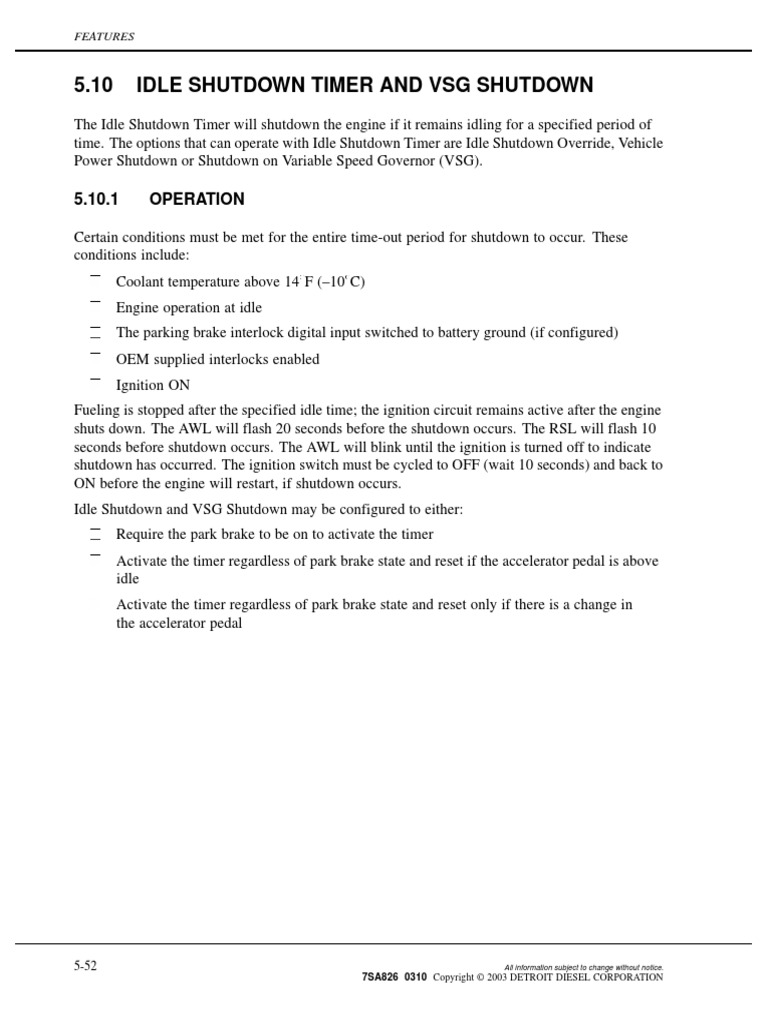 13 - Idle Shutdown PDF | PDF | Throttle | Timer