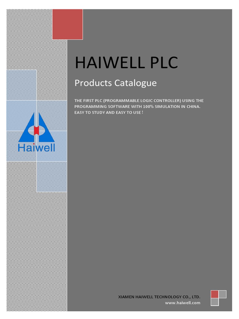 Haiwell PLC Programming Catalogue | PDF | Programmable Logic Controller ...