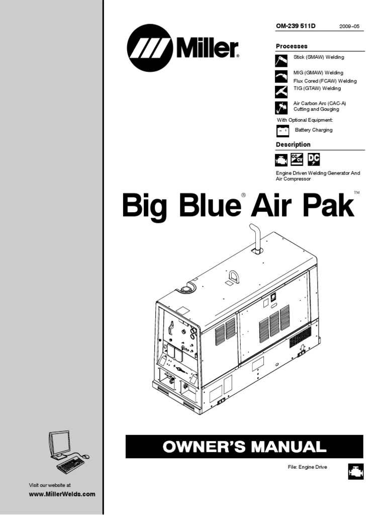 Manual de Miller Maquina de Soldar | PDF | Welding | Construction