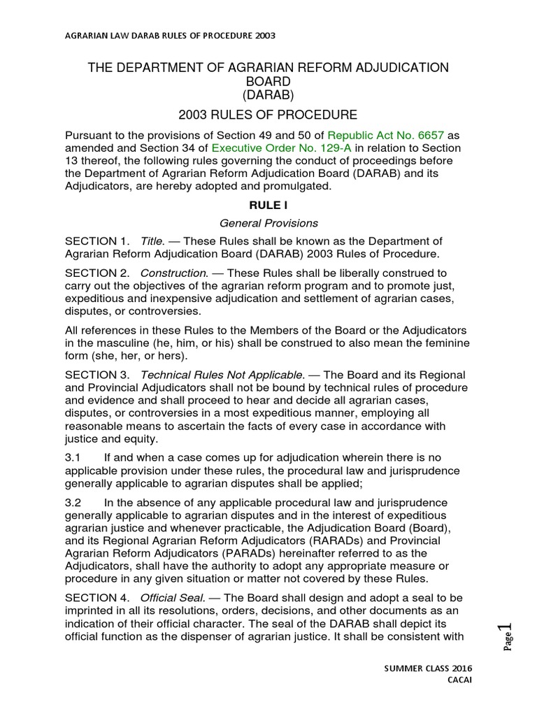 Darab Rules of Procedure | PDF | Lawsuit | Pleading