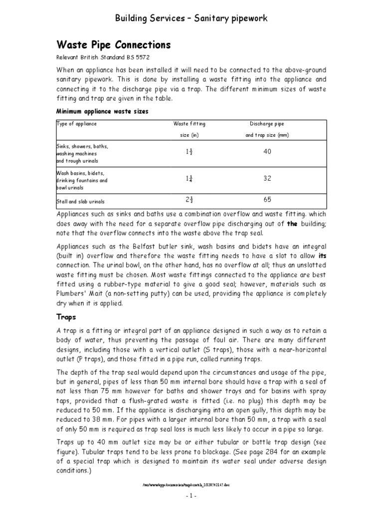 Sanitary Pipework | PDF | Chimney | Pipe (Fluid Conveyance)
