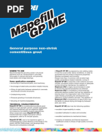 Mapegrout ME05 Technical Data Sheet | PDF | Concrete | Deep Foundation