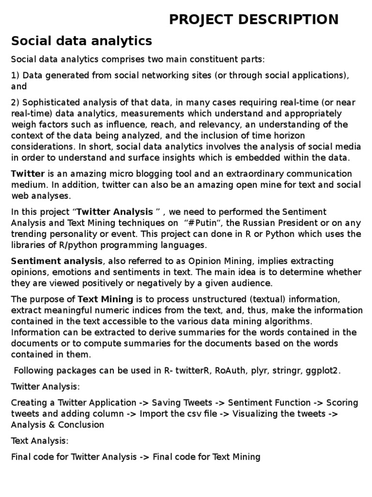 Twitter Sentiment Analysis Project Guide | PDF
