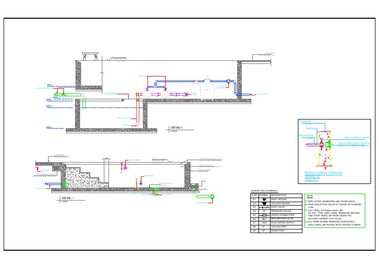 Swimming Pool-Sectional Detail | PDF