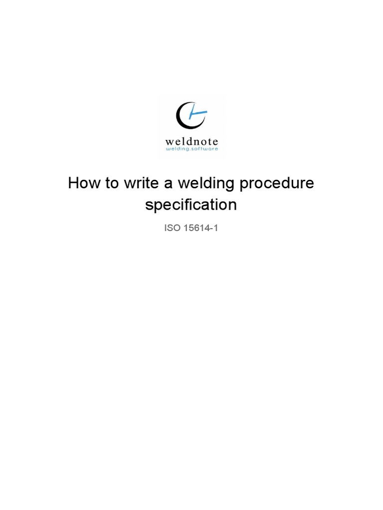 Writing a Welding Procedure Specification | PDF | Welding | Construction