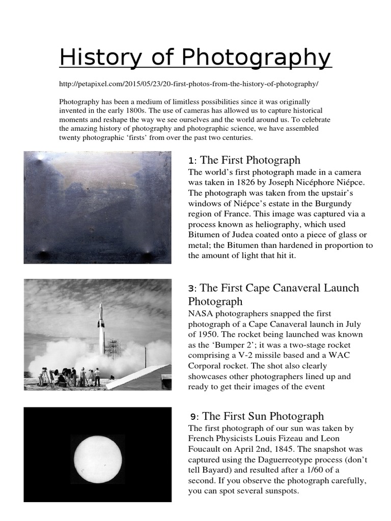 History of Photography | PDF